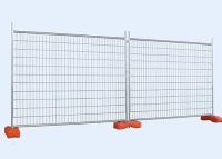 China Temporary Fence Panel 2400mm x 2100mm with 32mm Frame - Hot Dipped Galvanized Construction Site Barrier for sale