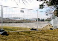China Temporary Fence Panel 2400mm x 2100mm with 32mm Frame - Hot Dipped Galvanized Construction Site Barrier for sale