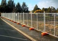 China Temporary Fence Panel 2400mm x 2100mm with 32mm Frame - Hot Dipped Galvanized Construction Site Barrier for sale