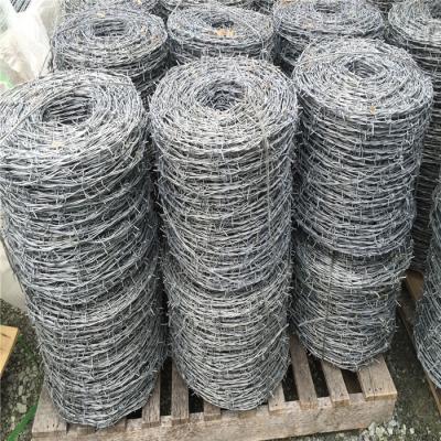China 30m X 1.7mm Galvanized Barbed Wire for sale
