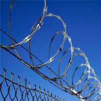 China High Tensile Razor Wire 2.5mm Diameter Anti-Climb Security Barrier with 450mm Coils for sale