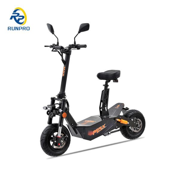 Quality Two-wheel Scooter 2000W 60V Brushless Motor 20AH Li-on Battery Adult Chopper Citycoco for sale