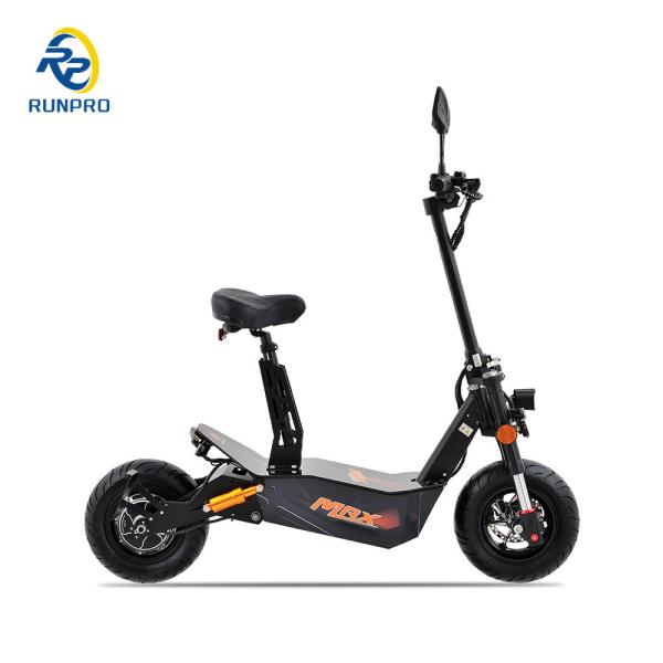 Quality Two-wheel Scooter 2000W 60V Brushless Motor 20AH Li-on Battery Adult Chopper for sale