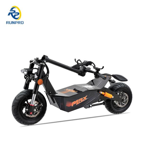 Quality Two-wheel Scooter 2000W 60V Brushless Motor 20AH Li-on Battery Adult Chopper for sale