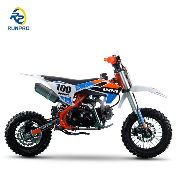 Quality RUNPRO 12/10 TIRE Adult Off-Road Petrol Dirt Bike with 14/12 Steel Rim Wheels for sale