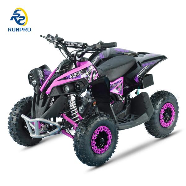 Quality 2024 RUNPRO 49cc ATV for Kids Side-by-Side 4 Wheels 6 Inch Tires 2 Stroke 50cc Quad Bikes for sale