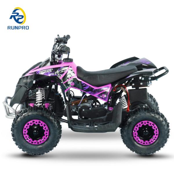 Quality 2024 RUNPRO 49cc ATV for Kids Side-by-Side 4 Wheels 6 Inch Tires 2 Stroke 50cc for sale