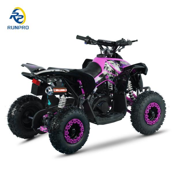 Quality 2024 RUNPRO 49cc ATV for Kids Side-by-Side 4 Wheels 6 Inch Tires 2 Stroke 50cc for sale