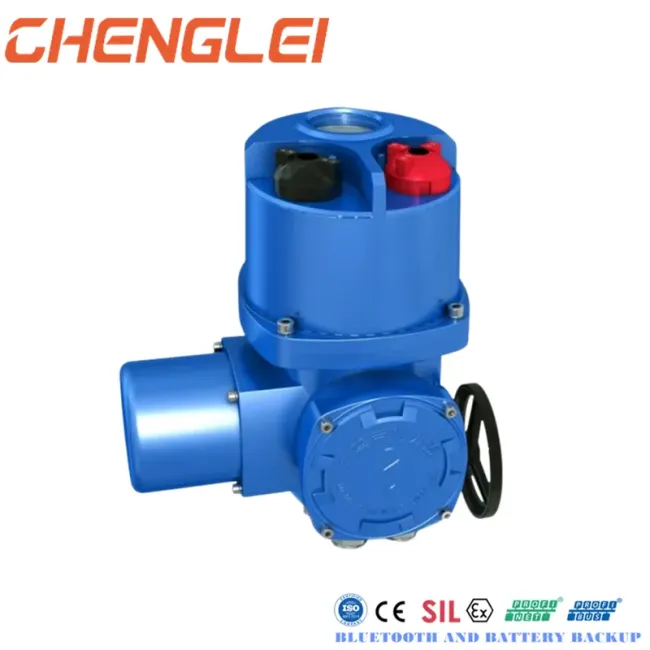 Chenglei Q500 electric rotary actuator connection detail