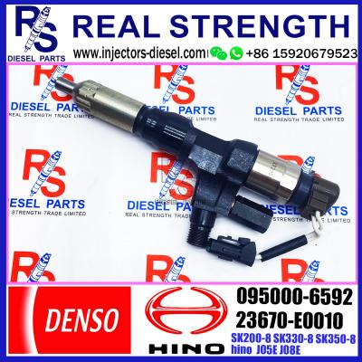 China Diesel Brandstofinjector 095000-6593 095000-6594 095000-6592 voor Kobelco-Graafwerktuig/het Motoronderdeel 23670-E0010 van HINO J08E Te koop