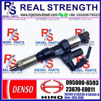 Cina Iniettore di combustibile diesel 095000-6593 095000-6594 095000-6592 per la componente del motore 23670-E0010 23670-E0011 di HINO J08E in vendita