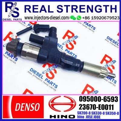 China Diesel Brandstofinjector 095000-6593 095000-6594 095000-6592 voor het Motoronderdeel 23670-E0010 23670-E0011 van HINO J08E Te koop