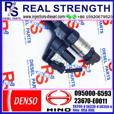 Cina Iniettore di combustibile diesel 095000-6593 095000-6594 095000-6592 per la componente del motore 23670-E0010 23670-E0011 di HINO J08E in vendita