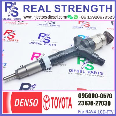 Cina Gli iniettori diesel della ferrovia di Inyectores del combustibile comune del motore dota 23670-27030 d'un polverizzatore 095000-0570 per Toyota Rav4 2,0 D4D MK2 d4d in vendita