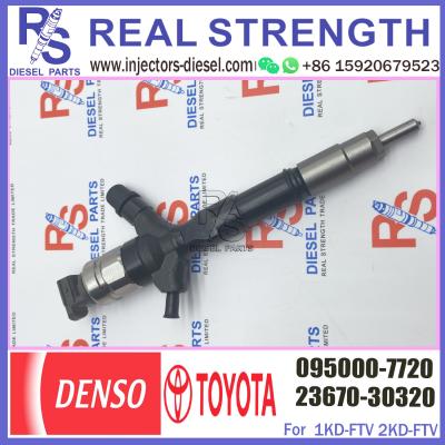 Cina iniettore comune 095000-7720 dell'iniettore 23670-30320 della ferrovia per TOYOTA 1KD-FTV, ugello 23670-30320 095000-7720 dell'iniettore di D-4D in vendita