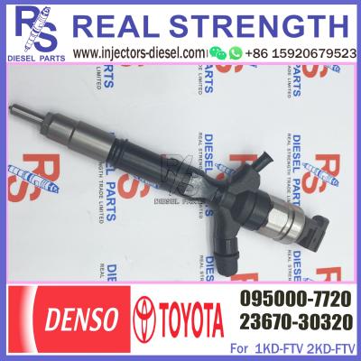 Cina iniettore comune 095000-7720 dell'iniettore 23670-30320 della ferrovia per TOYOTA 1KD-FTV, ugello 23670-30320 095000-7720 dell'iniettore di D-4D in vendita