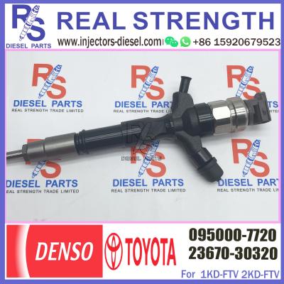 Cina iniettore comune 095000-7720 dell'iniettore 23670-30320 della ferrovia per TOYOTA 1KD-FTV, ugello 23670-30320 095000-7720 dell'iniettore di D-4D in vendita
