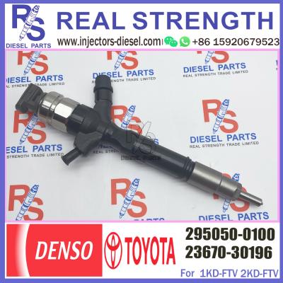 Cina iniettore comune 295050-0100 dell'iniettore 23670-39196 della ferrovia per l'ugello 23670-39196 295050-0100 dell'iniettore di TOYOTA 1KD-FTV KDH201 in vendita