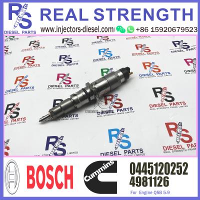 中国 本物エンジンQSB 5.9の燃料噴射装置4981126 cumminsのための0445120252 販売のため