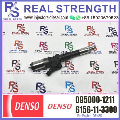 China Diesel Gemeenschappelijke Spoorinjecteur 095000-1211 voor Graafwerktuig pc450-7 pc400-7 PC-7 van KOMATSU S6D125 Te koop