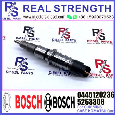 China 5263308 0445120236 Gemeenschappelijke Vervangstukken van CUMMINS Qsl9 van de Spoorbrandstofinjector voor Machinesmotoren Te koop