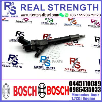 China Injetor comum 0445110089 do trilho do combustível diesel 0986435033 para o motor de Mercedes-Benz 1.7CDi à venda