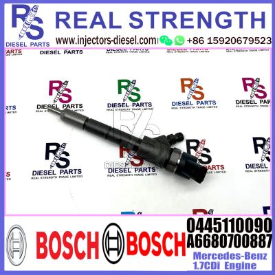 China Injetor de trilho comum de combustível diesel 0445110090 A6680700887 0445110089 0986435033 Para motor Mercedes-Benz 1.7CDi à venda