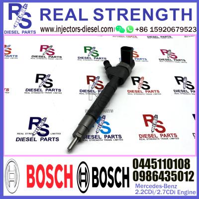 Cina Iniettore comune 0445110108 della ferrovia del combustibile diesel 0986435012 A61107011687 A611070168706 per il motore di Mercedes-Benz 2.2CDi/2.7CDi in vendita