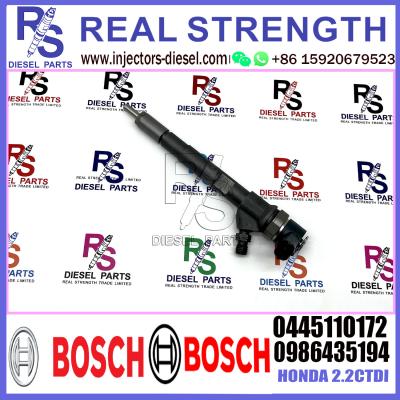 中国 ディーゼル燃料コモンレールインジェクター 0445110172 0986435194 16450-RBDAE010 16450-RMAE020 ホンダ 2.2CTDI エンジン 販売のため