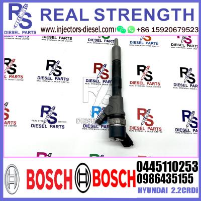 China BOSCH-injectie 0445110253	Injecteur 0445110253 van het 0986435155 Diesel Gemeenschappelijke Spoor	0986435155 voor de Motor van HYUNDAI 2.2CRDI Te koop