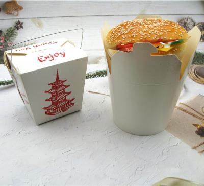 China Disposable Paper Noodle packaging box for sale