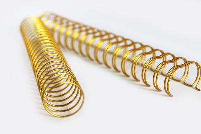 Cina Gold Winding 6.4mm-50mm 12 Inches Spiral Wire Coil Custom For Wall Calendar in vendita