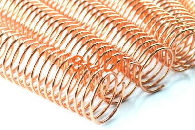 Cina La spirale a 1-1/2 pollici del metallo di 4:1 di Rose Gold Pitch si arrotola per la rilegatura di libro in vendita