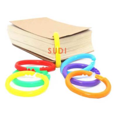 Cina protezione dell'ambiente dei doppi del fermaglio di 30mm di raccoglitore anelli di plastica in vendita