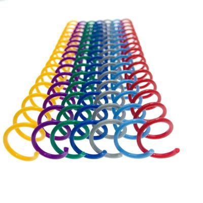 China OEM PVC PET Plastic Spiral Binding Coils For Notebooks for sale