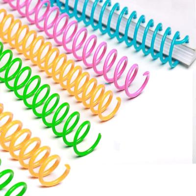 Cina PVC / PET 50mm Spiral Plastic Coil Used For All Kinds Of Book Binding in vendita
