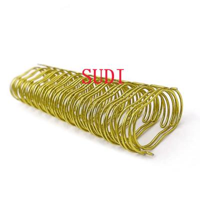China Emperramento 44.45mm dobro dourado do fio O 3/4 de polegada para livros de texto dos cadernos do folheto à venda