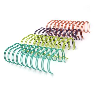 Cina I taccuini hanno colorato l'acciaio rivestito di nylon legante 4.8mm del doppio ciclo a 1/4 pollici in vendita