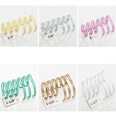 China 41mm Ring Twin Loop Wire Binding dobro 3/4 de polegada para cadernos e calendários à venda