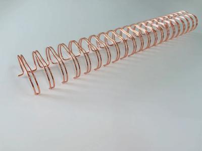中国 Steel Electroplated 6.4mm Wire Spiral Binding Coils Double O Line Binding 販売のため