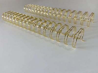 Cina Steel Electroplated 6.4mm Wire Spiral Binding Coils Double O Line Binding in vendita