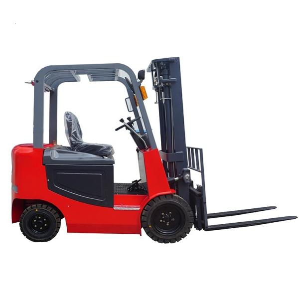 Quality 4m 5m 6m Sit On 4 Wheel Electric Forklift Solid Wheel Four Wheel Electric for sale