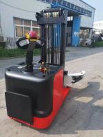 China 1.5 Ton loading capacity electric powered pallet lifter stacker with roll paper clamp for cylindrical objects for sale