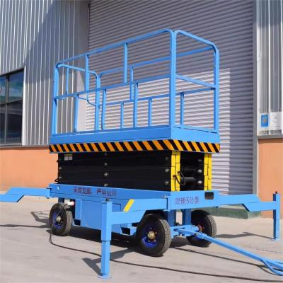 Cina 6m 8m 12m 230kg piattaforma di lavoro elevata auto-propulsione forbice tavolo di sollevamento porta interblocco sulla piattaforma in vendita