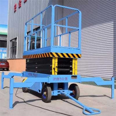 Cina 6m 8m 12m 230kg piattaforma di lavoro elevata auto-propulsione forbice tavolo di sollevamento porta interblocco sulla piattaforma in vendita