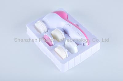 Cina Mini 5 portatili in 1 spazzola di pulizia facciale elettrica molle/nella spazzola esfoliare per il corpo in vendita