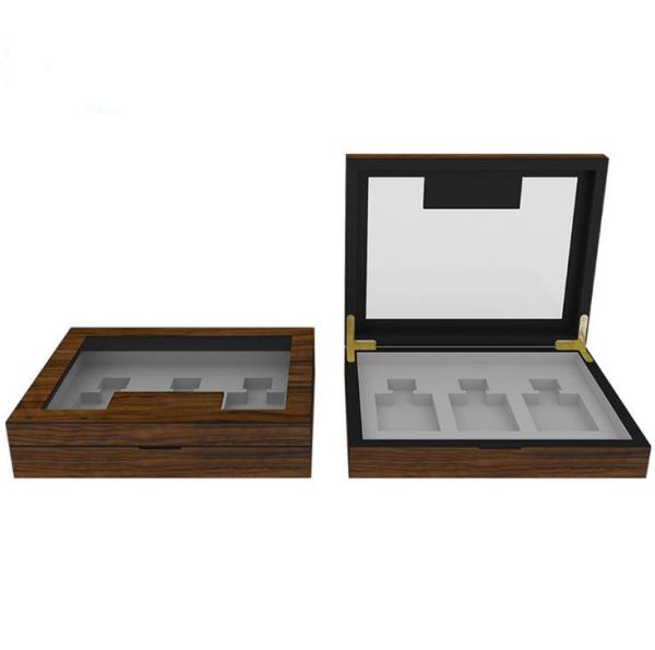 Quality Custom Luxury Scent Box Velvet Lining Material For 3 Bottles for sale