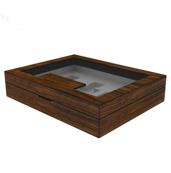 Quality Custom Luxury Scent Box Velvet Lining Material For 3 Bottles for sale