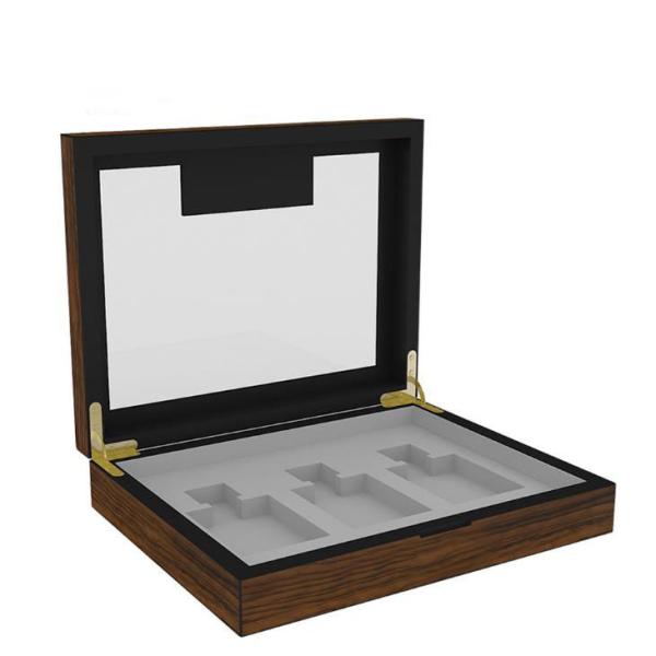 Quality Custom Luxury Scent Box Velvet Lining Material For 3 Bottles for sale