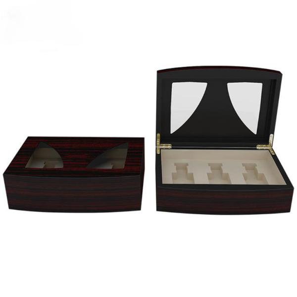 Quality Brown Custom Perfume Box Luxury Perfume Box Recyclable With Laser Engraving Logo for sale